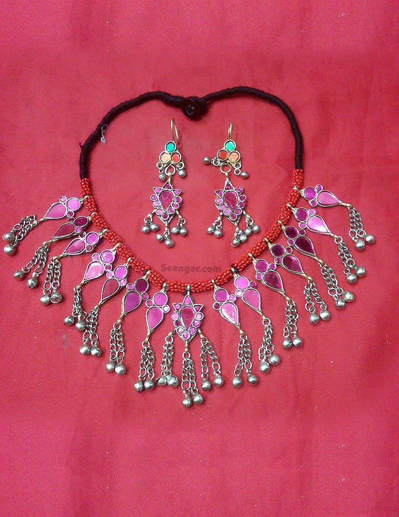 Afghan Pathani Jewelry Collection Matha Patti Necklace Earnings ...