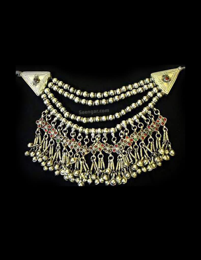 Afghan Pathani Jewelry Collection Matha Patti Necklace Earnings ...